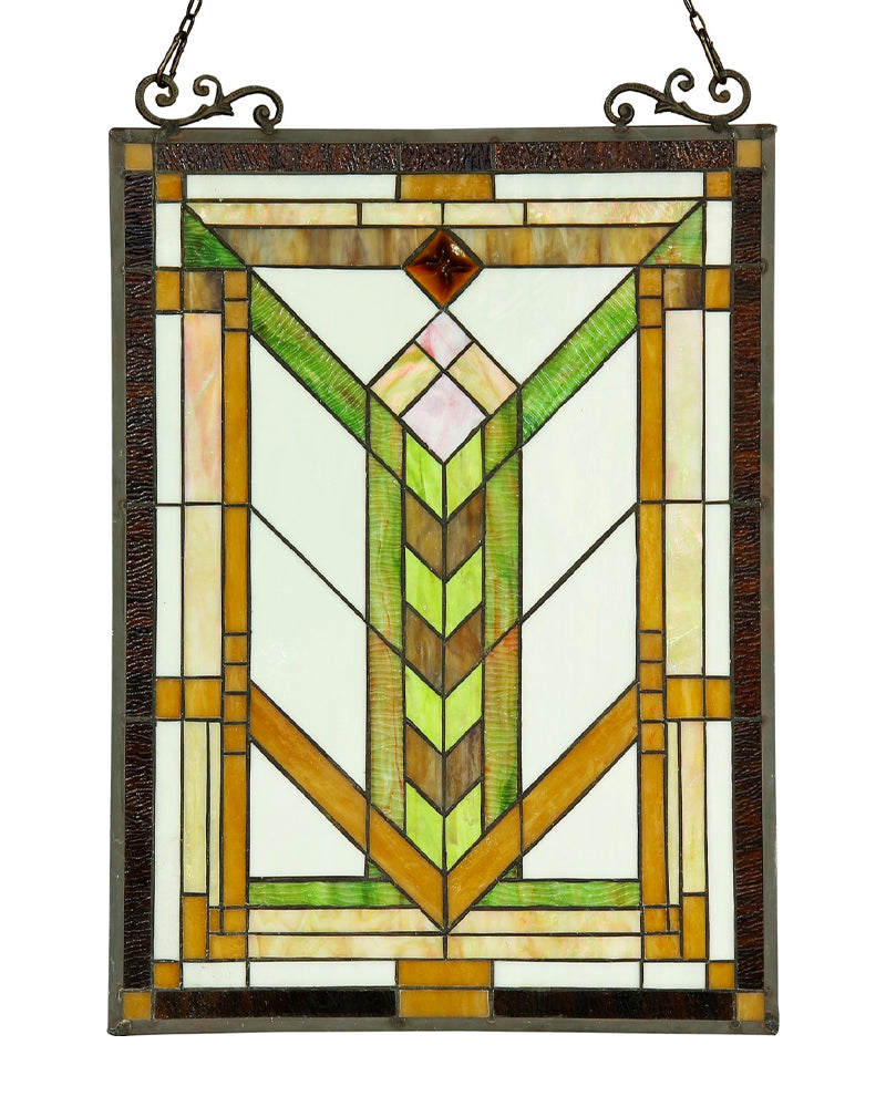 Arts and Crafts Barley Stained Glass | ArchitectGiftsPlus