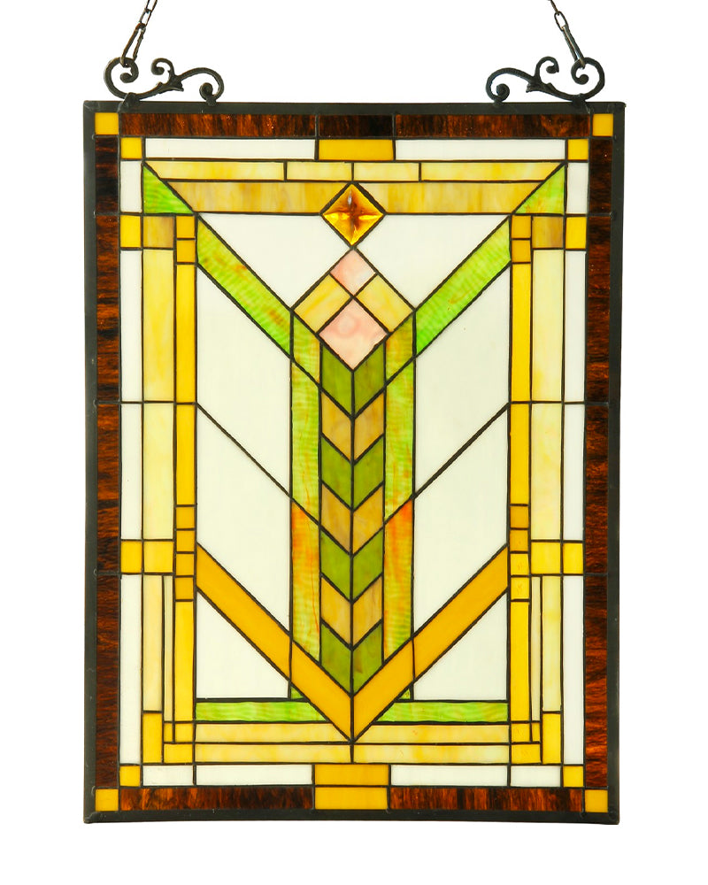 Arts and Crafts Barley Stained Glass | ArchitectGiftsPlus
