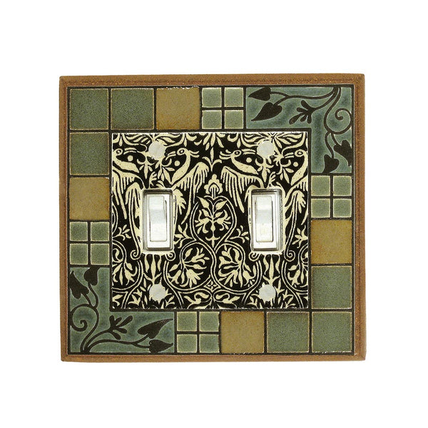 Arts & Crafts Ceramic Tile Switch Plate | ArchitectGiftsPlus