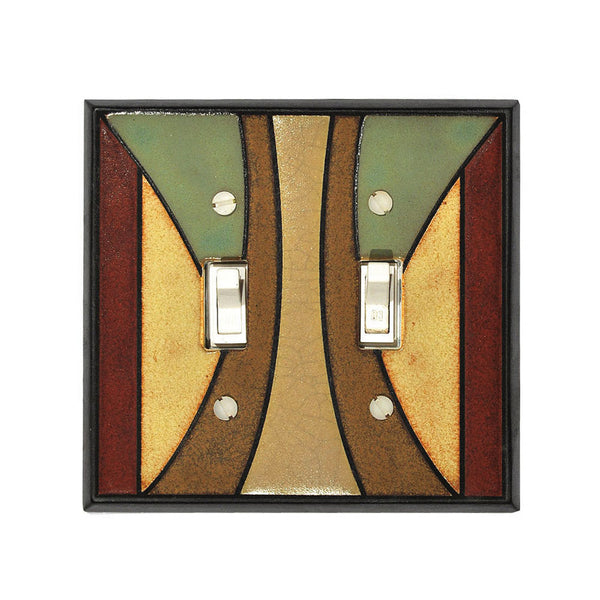 Craftsman Ceramic Tile Switch Plate | ArchitectGiftsPlus